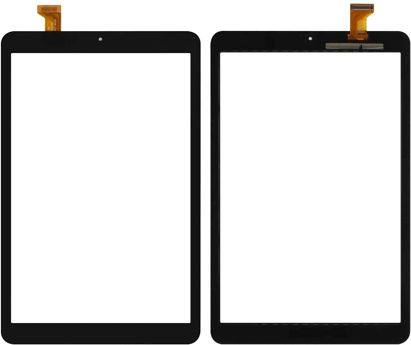 Black Touch Digitizer Screen Replacement (NO LCD) for Samsung Galaxy Tab A 8.0 2018 SM-T387 SM-T387T SM-T387V with pre-Installed adhedsive and Tools