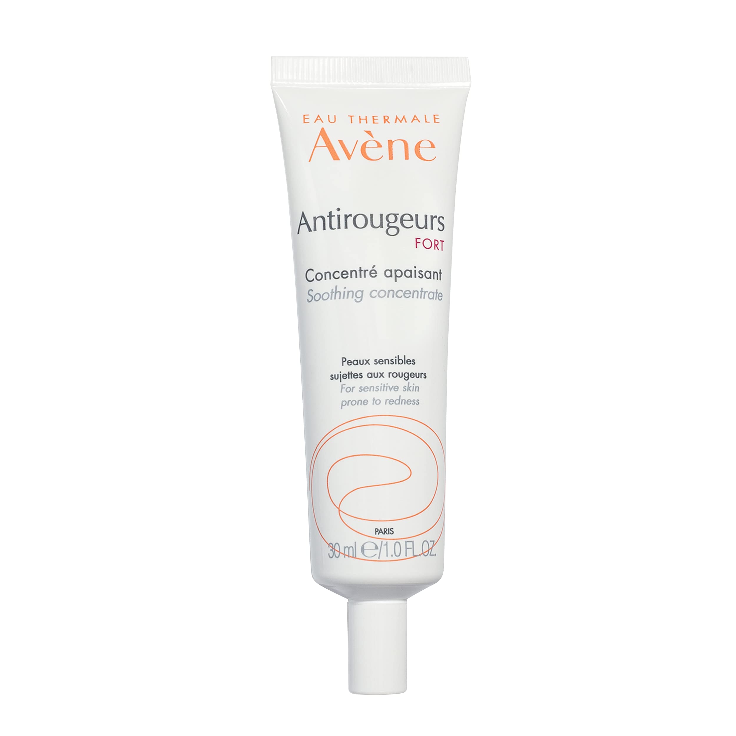 Avene Antirougeurs FORT Soothing Concentrate Calming Redness Cream 1.01 Fl Oz, unscented