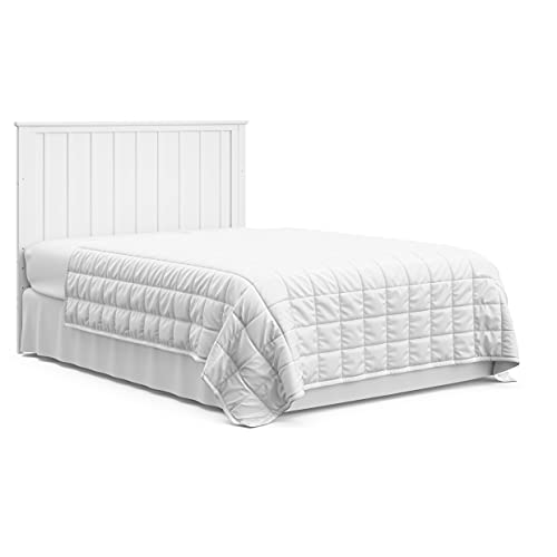 STORKCRAFT Forrest 5-in-1 Convertible Crib with Drawer (White) β GREENGUARD Gold Certified, Crib with Drawer Combo, Full-Size Nursery Storage Drawer, Converts to Toddler Bed, Daybed and Full-Size Bed