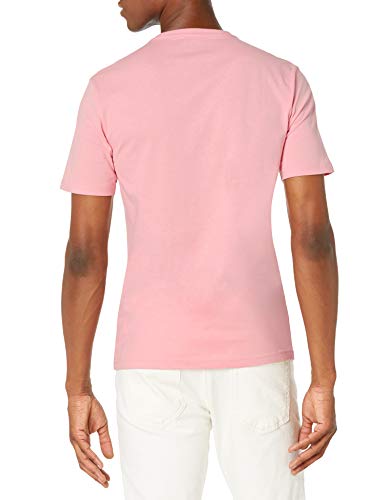 Amazon Essentials Men's Slim-Fit Short-Sleeve V-Neck T-Shirt, Pack of 2, Light Pink/White, Large