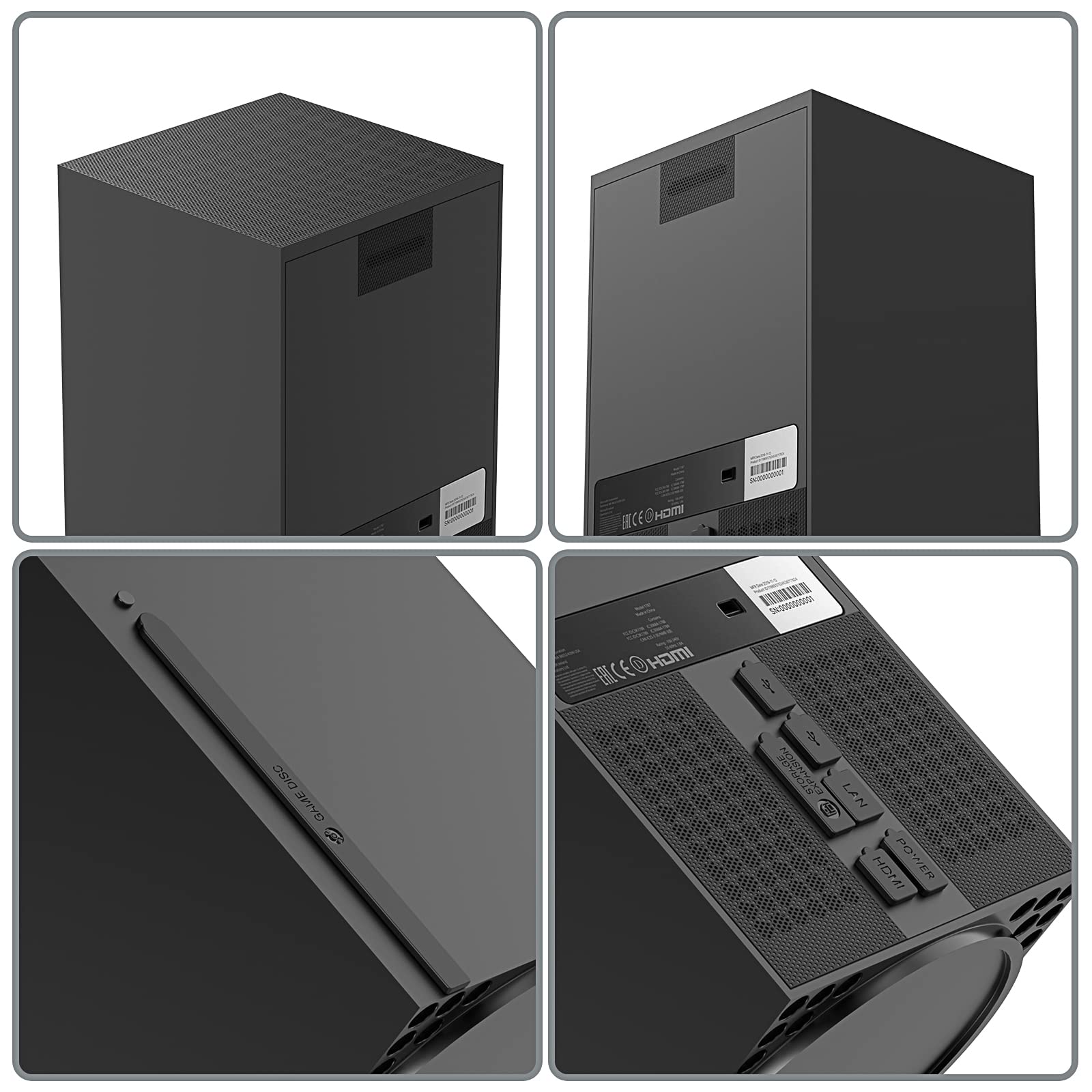 2 Pack Dust Cover Compatible with Xbox Series X, YUANHOT Cooling Fan Filter Dustproof Cover Vent Cover Accessories Kit