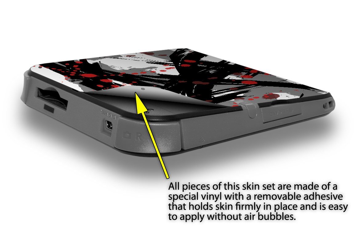 Abstract 02 Red - WraptorSkinz Decal Style Vinyl Skin Compatible With Nintendo 2DS (2DS NOT INCLUDED)
