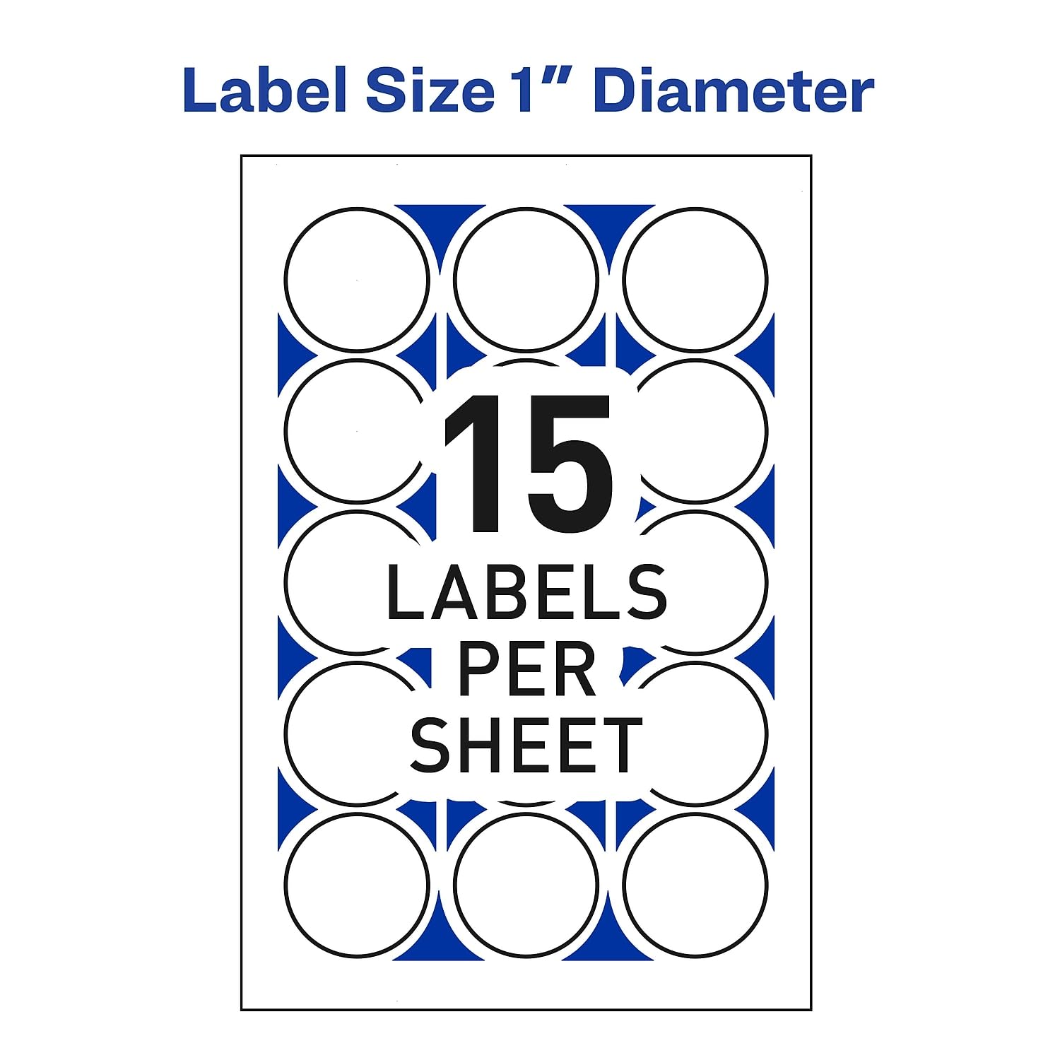 Avery 05248 Mailing Seals, 1-Inch Round, 480/PK, Clear