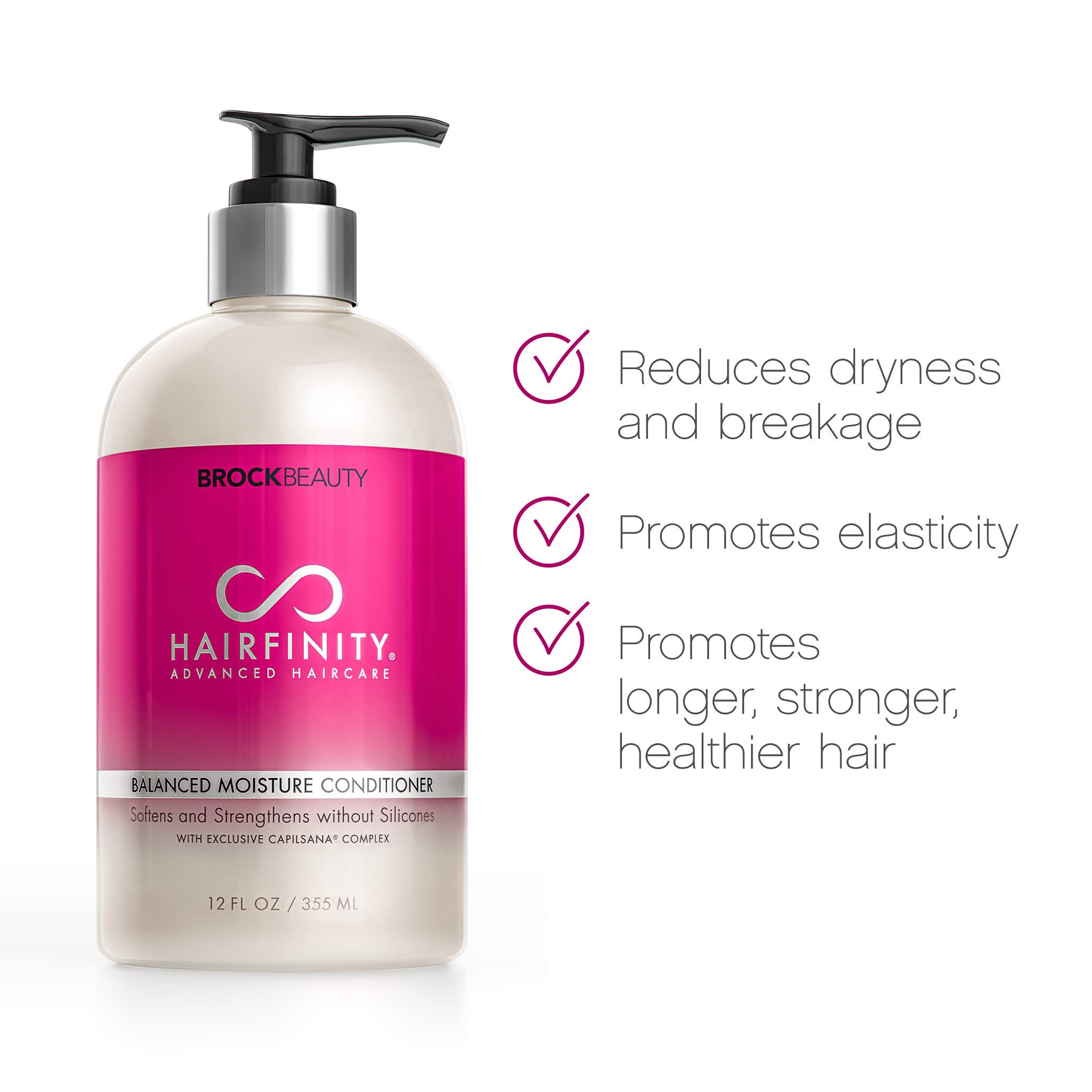 Hairfinity Hair Vitamins, Shampoo, and Conditioner - Biotin Growth Formulas for Damaged, Dry, Curly, or Frizzy Hair