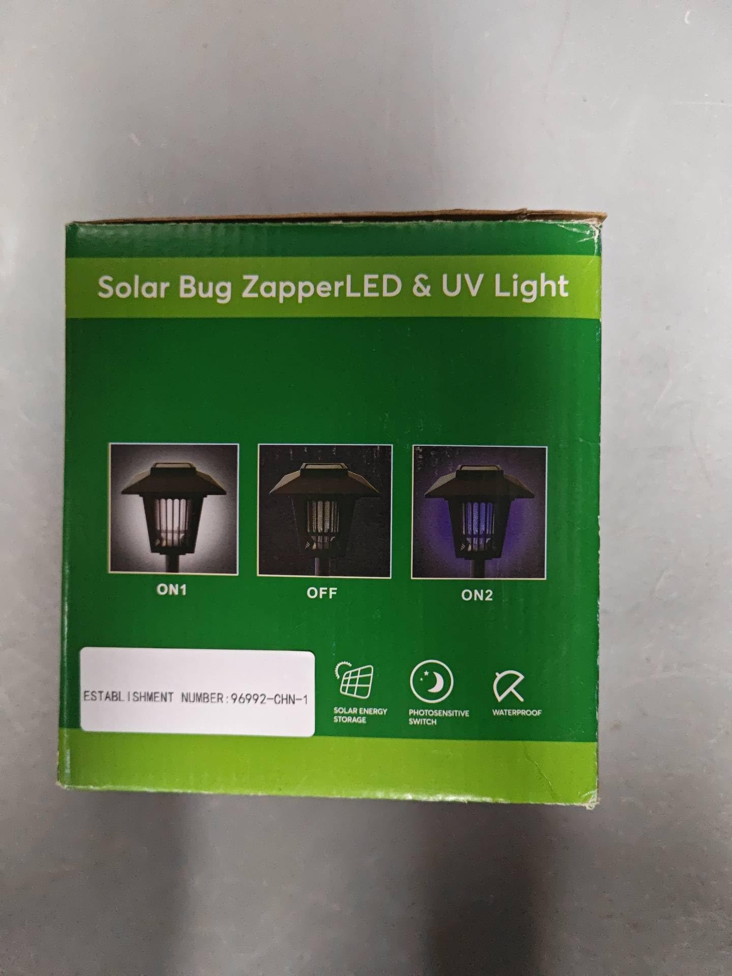 2024 New Solar Bug Zapper Outdoor,Mosquito Zapper Outdoor Mosquito Killer for Bug Gnat Fly Small Flying Insect Mosquito Repellent for Patio Yard Garden Farm,Waterproof Bug Lights for Outside,2 Pack
