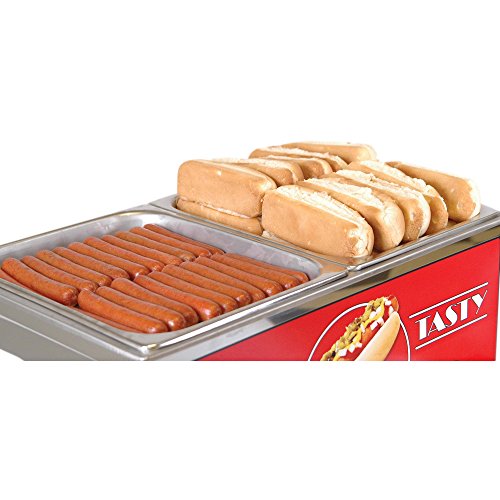 Benchmark 60072 Mini Cart Hotdog Steamer, 120V, 1200W, 10A,Stainless Steel