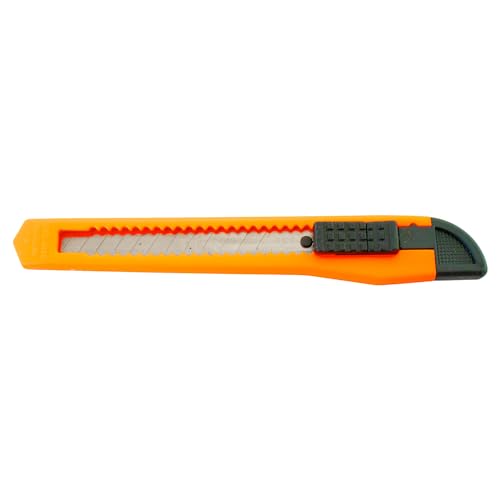 3 Neon Orange Utility Knife Box Cutters Heavy Duty Industrial Strength