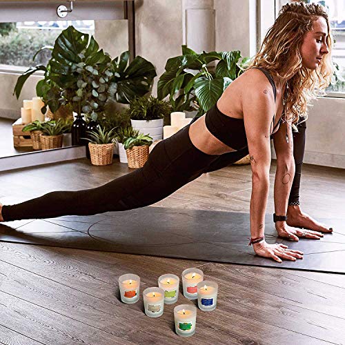 HELLY Soy Candle Strong Scented Candles - Aromatherapy Candles Long Lasting Candles White Frosted Glass Jar Candle (Lemon, Lavender, Rose ,Jasmine,Vanilla,Bergamot) -12 Pack