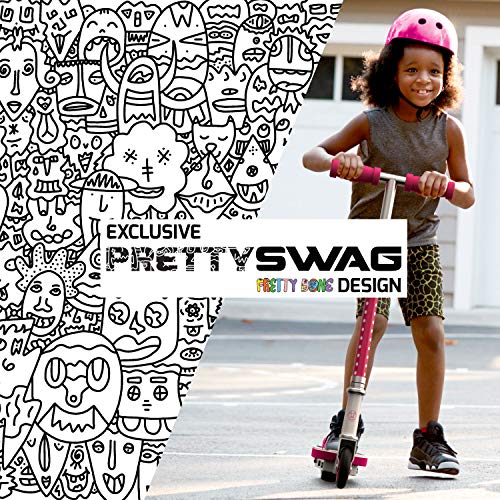 Swagtron SK1 Kick Start Electric Scooter for Kids with Extended Life Battery, ATSM Certified, Adjustable, Ages 5+, Cotton Candy Pink