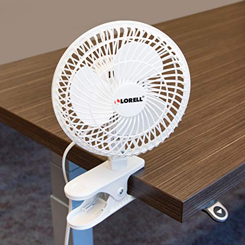 Atlantic Breeze 6" Personal Clip-On Fan, Light Gray