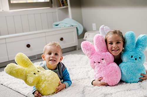 Animal Adventure | Shaggy Bunny Peeps | 15” Collectible Plush | Yellow