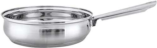 Alpine Cuisine Cookware Set 12-PC Belly Shape - Stainless Steel Cookware Sets with Lid, Stove Top Cookware Set for Healthy Cooking, Comfortable Handles, Dishwasher Safe & Easy to Clean
