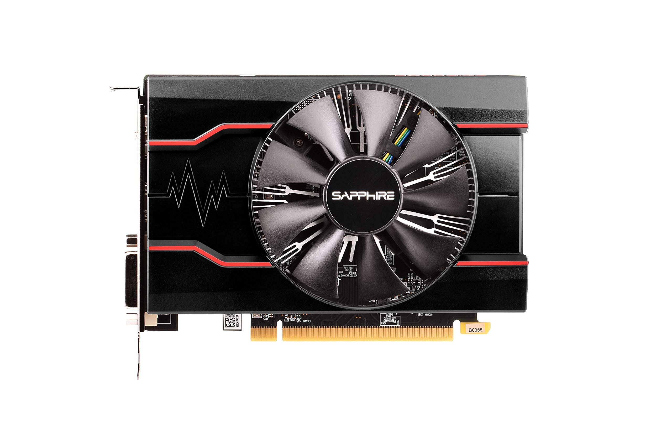 Sapphire Technology, Sapphire 11268-21-20G Radeon Pulse RX 550 2GB GDDR5 64-bit HDMI DVI-D DP OC (UEFI) PCI-E Graphics Card (Renewed)