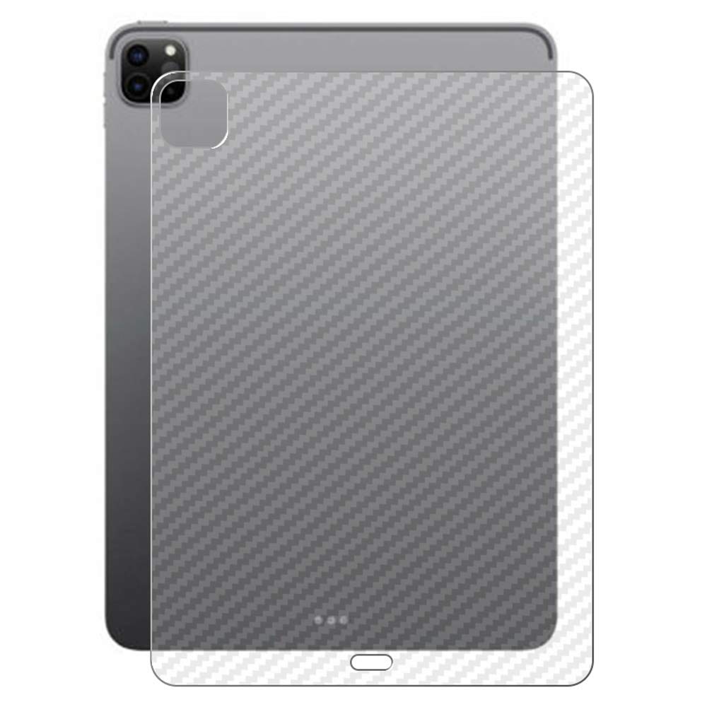 For iPad Pro 2020 & 2021 & 2022 Year 11" Back Screen Protector 3D Carbon Fiber Ultra Thin Protective Film-2 Packs-Transparent