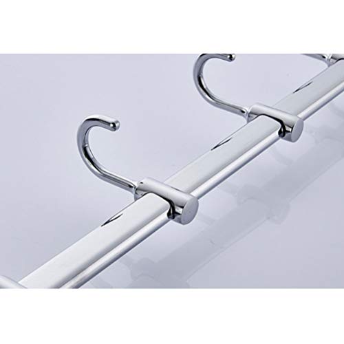 Hemoton Towel Hooks Mug Holder Scarf Hangers Wall Mounted Kitchen Hooks Coat Rack Hook Rail Hook for Coffee Mug Utensil Hat Holder Towel Robes Rack 40cm Scarf Holder Metal Hangers Mug Holder