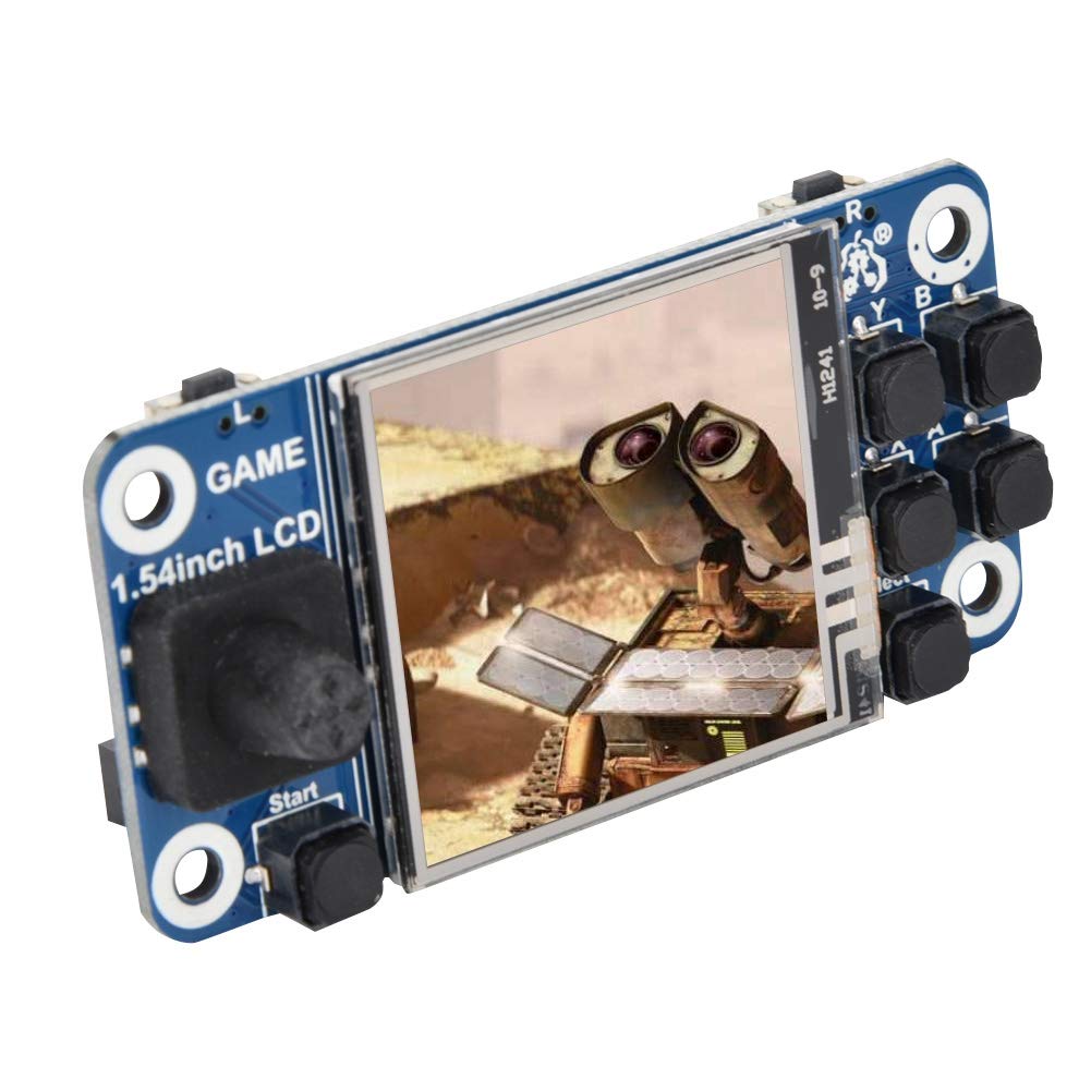 for Raspberry Pi, Mini Game Console 1.54in LCD Display for 2B/3B&/Zero W