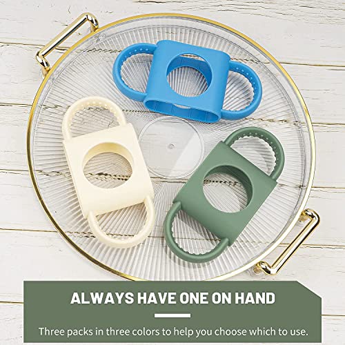 5 Pack Baby Bottle Handles, Bottle Handles Universal Fit Baby Bottle Holders with Easy Grip Handles for Baby, BPA-Free Soft Silicone, 5 Colors