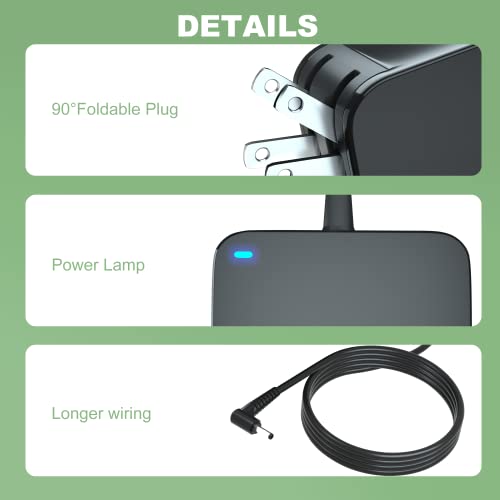 65W AC Charger Power Cord for Lenovo Laptop IdeaPad 3 Flex 5 14 15 14iwl S340 S145 100s 110 310 320 330 330s 510 510s V14 V15 Power Adapter Supply