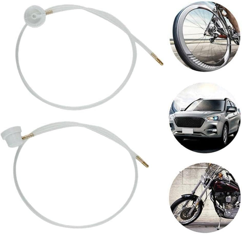 2 Pcs White 2XAerosol Nozzle w/ 19.69in. 360 Degrees Extension Hose for Male Stem Spray Cans Fluid Auto Car Nozzle Film 4.5mm Extension H3C9 Spray Guns and Accessories