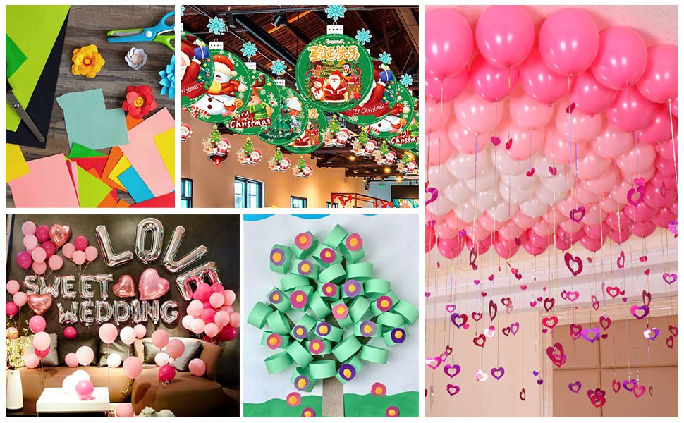 2500pcs Glue Point Clear Balloon Glue Removable Adhesive Dots Double Sided Dots of Glue Tape for Balloons Party or Wedding Decoration…