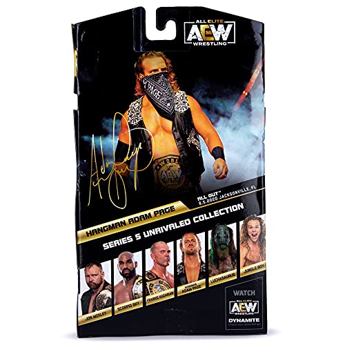 All Elite Wrestling Unrivaled Collection Hangman Adam Page - 6.5-Inch AEW Action Figure - Series 5