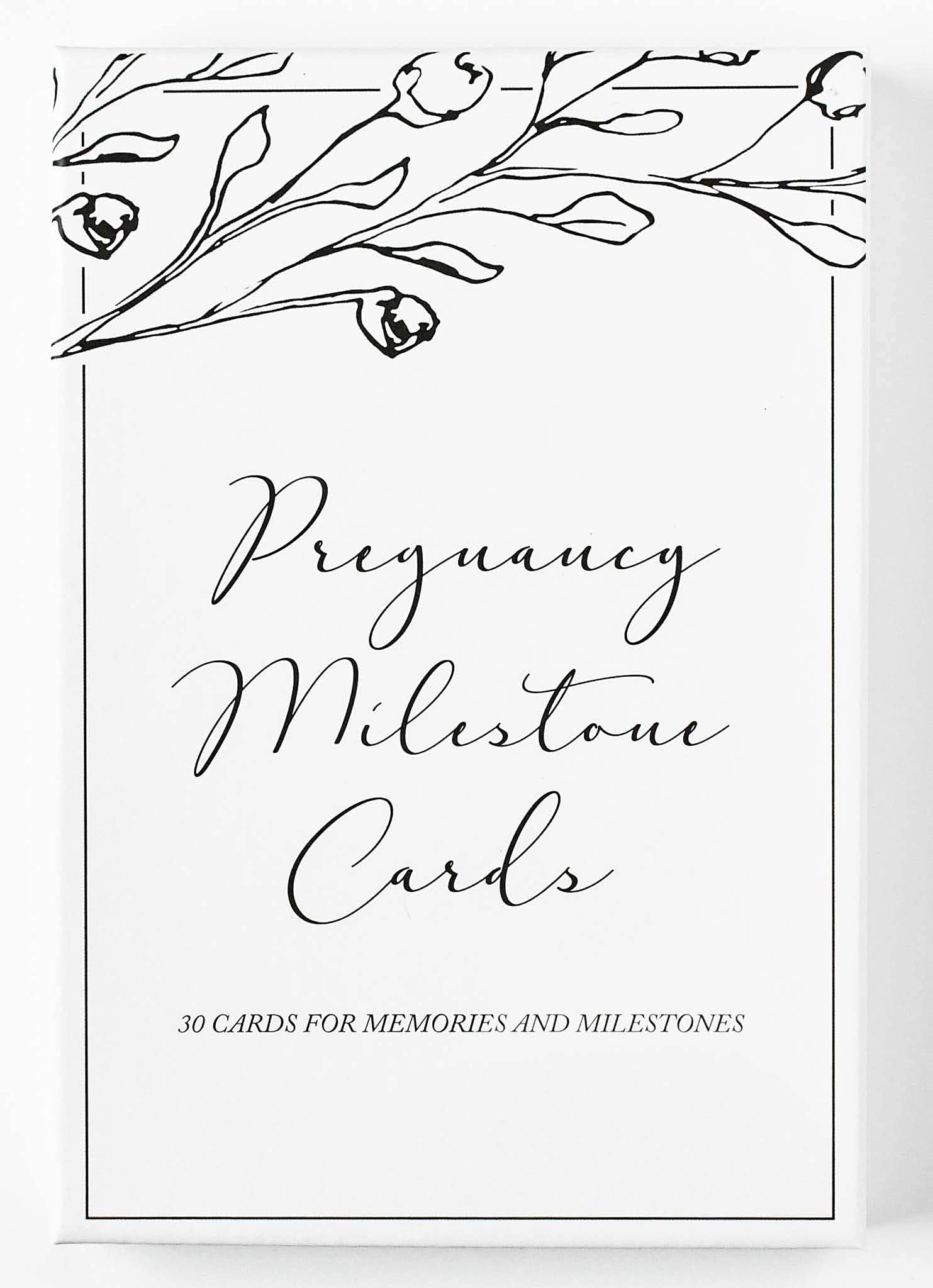 Baby Milestone Cards (19+11) - Weekly Baby Milestone Signs w/Hello World Newborn Sign, Pregnancy Announcement Sign - Giftable Baby Milestones Props