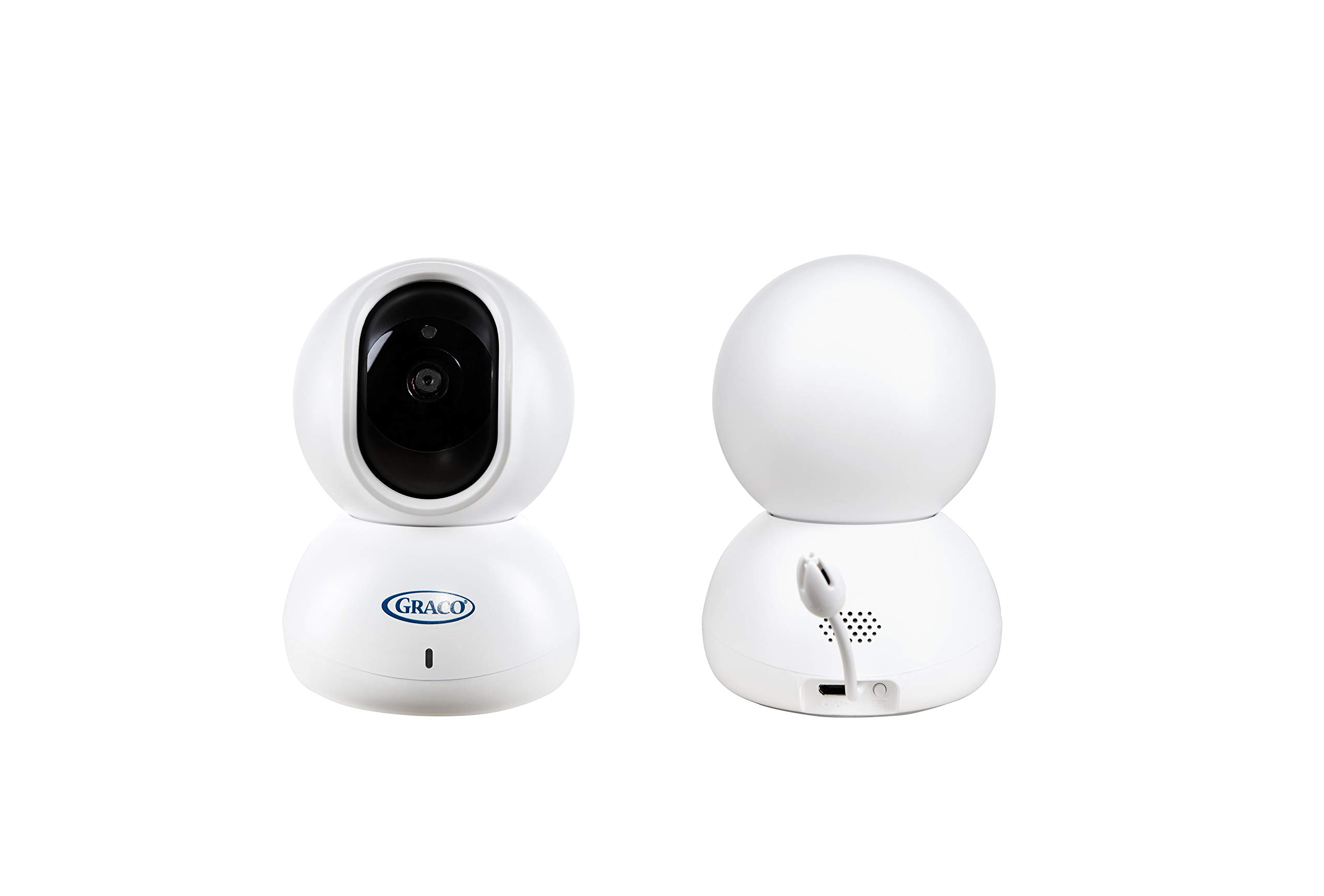 Graco Dual Video Baby Monitor with 4.3" Split Screen Remote and Night Light, Wireless Two Way Baby Monitoring Cameras with Night Vision and Room Temperature Sensor, Rechargeable Battery