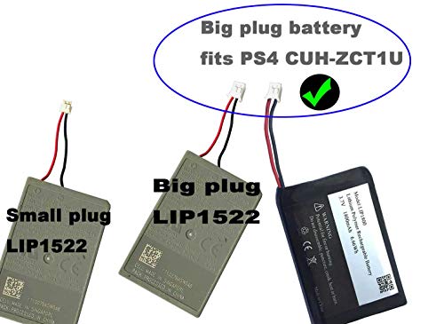 ACCTN 3.7v 1800mAh Replacement Battery for Sony DualShock 4 CUH-zct1u Cuh-zct1e PS4 Controller Battery Upgrade - 2 Pack