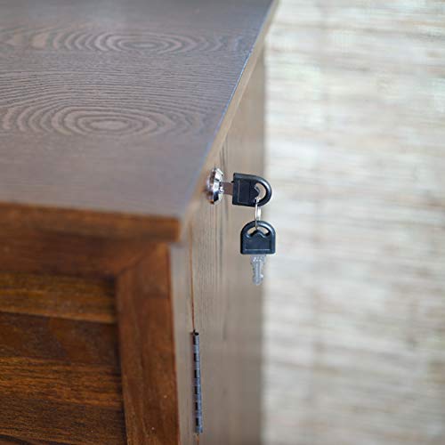 Alveare Home Port Fully Locking Jewelry Armoire, Chocolate
