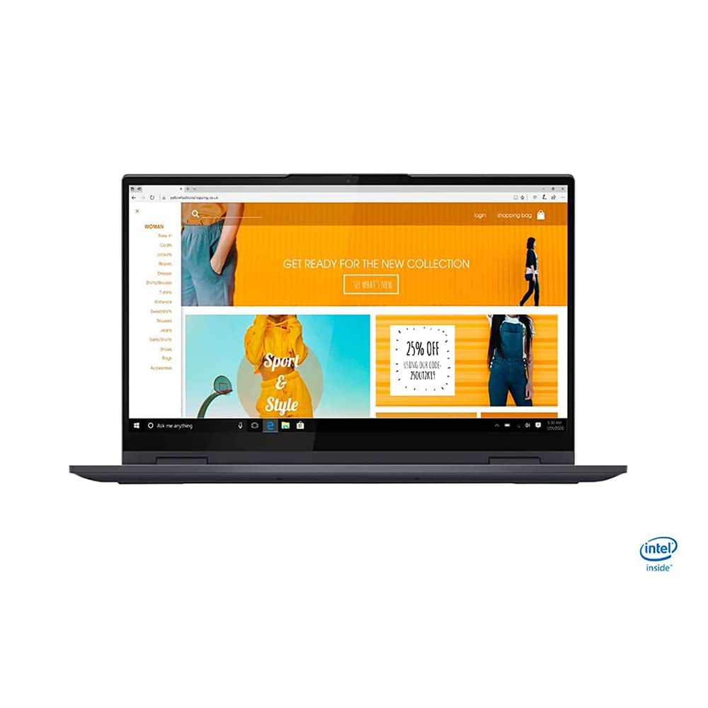 2021 Lenovo Yoga 7i 2-in-1 15.6" FHD Touchscreen Laptop Computer, Intel Core i5-1135G7(> i7-1065G7), 8GB RAM, 512GB PCIe SSD, Backlit Keyboard, Iris Xe Graphics, HD Webcam, Win 10, Grey, 32GB USB Card