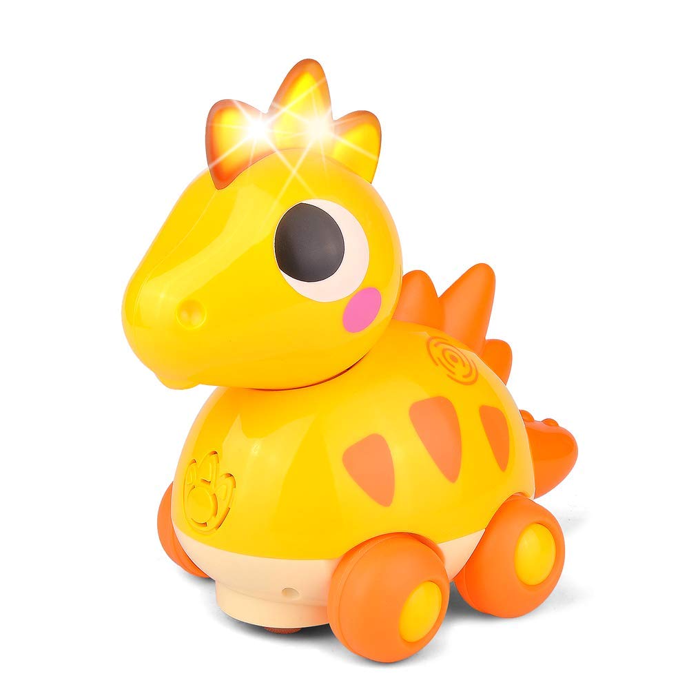Baby Musical Toys 6 to 12 Months Touch & Go, Dinosaur Crawling Toys for 1 Year Old Boys Girls, Infants Learning Toys 12-18 Months, Gifts for 3 6 7 8 9 10 12 M+, Toddler Educational Gifts Toys Age 1-2