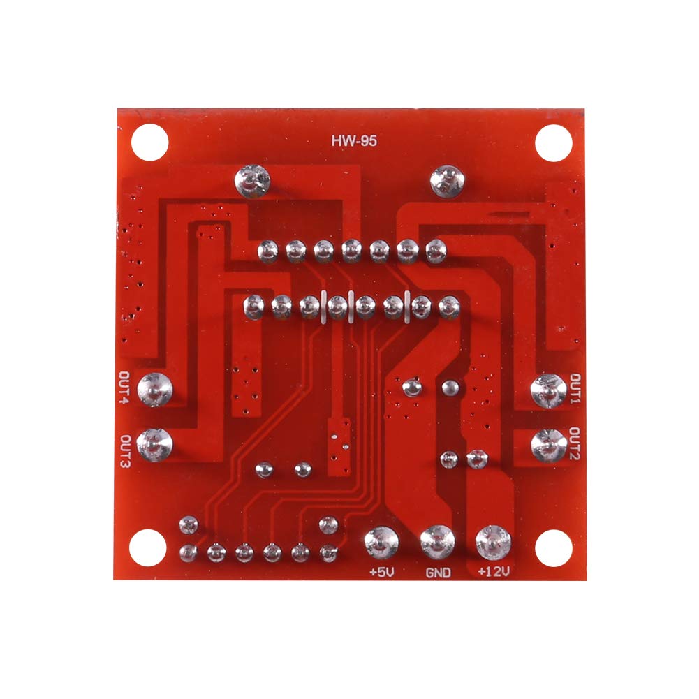 AOICRIE 4PCS L298N Motor Drive Controller Board Module Dual H Bridge DC Stepper for Arduino