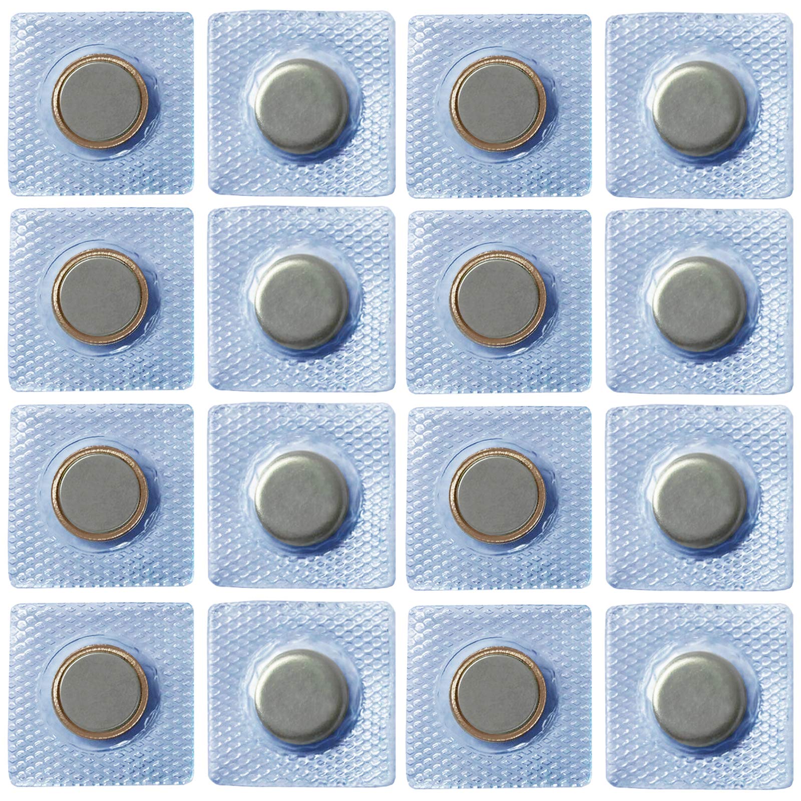 8 Sets Hidden Magnetic Snap,Invisible Magnets Sew in PVC for thin Fabrics