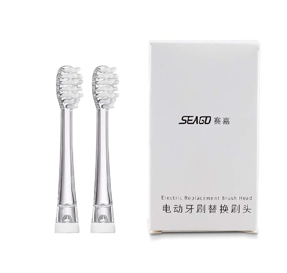 SEAGO Toothbrush Replacement Heads 6 Pack Kids Electric Replacement Brush Heads for SEAGO Toddlers Toothbrushes SG977,sg513 and Other Snap-on Electric Toothbrush