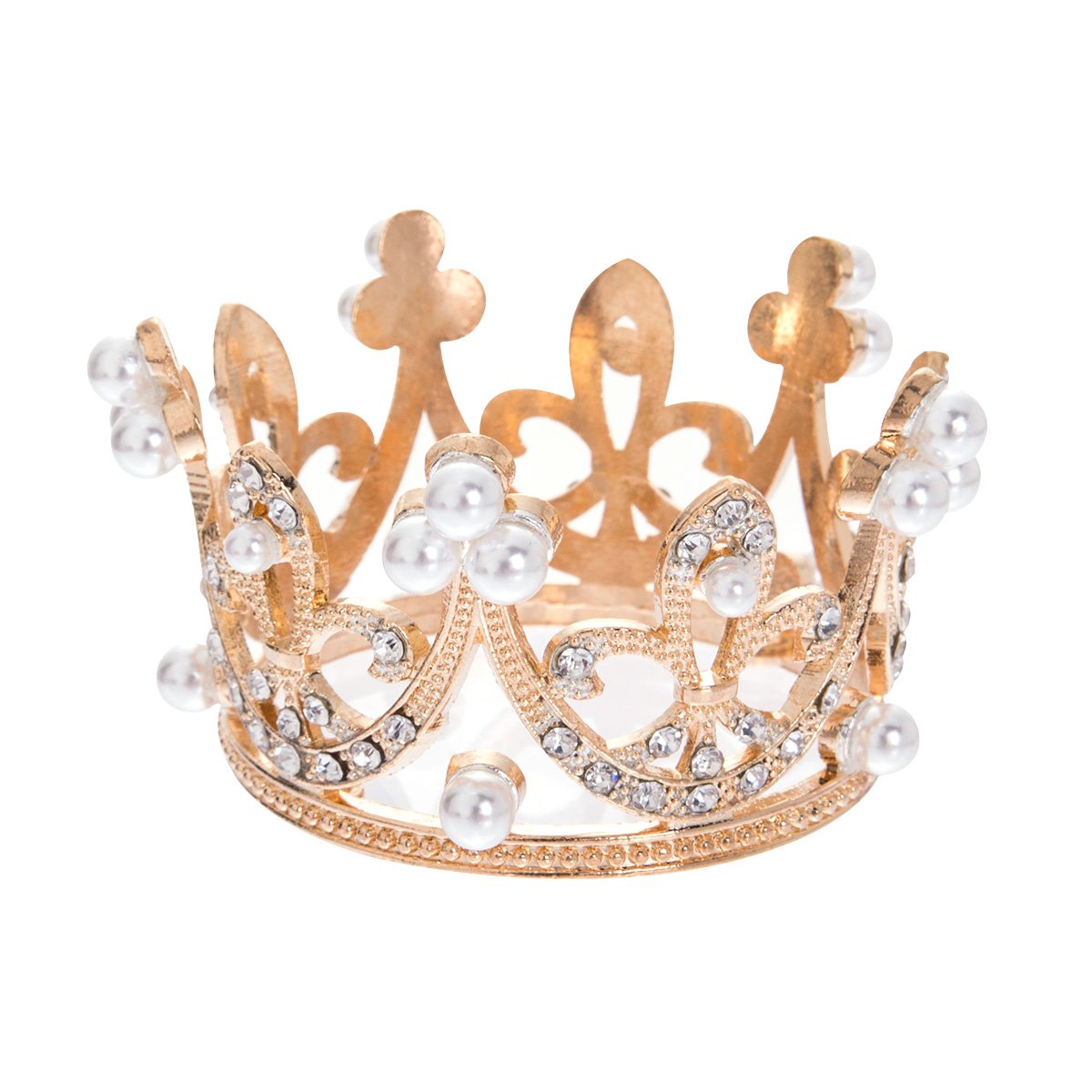2 Pack Girl Tiaras Silver Rhinestone Crystal Crown Pearl Prom Party Bridal Wedding Headband (Multi-colored)