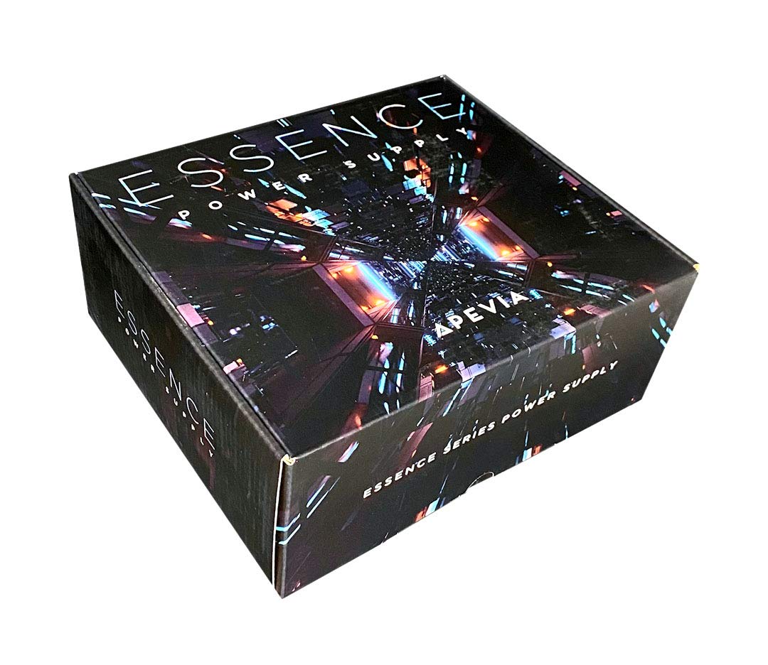 Apevia ATX-ES700W Essence 700W ATX Semi-Modular Gaming Power Supply with Auto-Thermally Controlled 120mm Black Fan, 115/230V Switch, All Protections