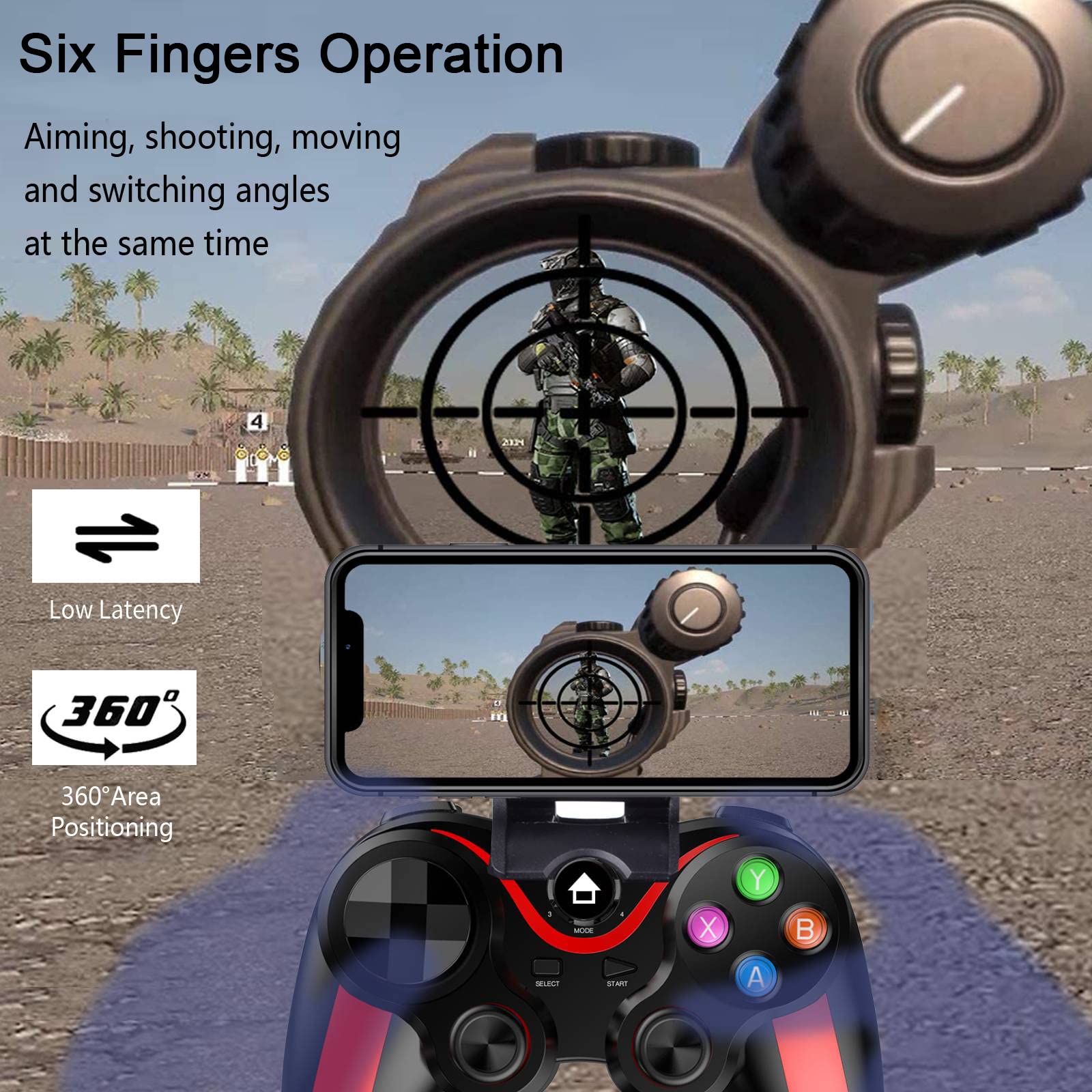 2/Controller for iOS Android (Red)