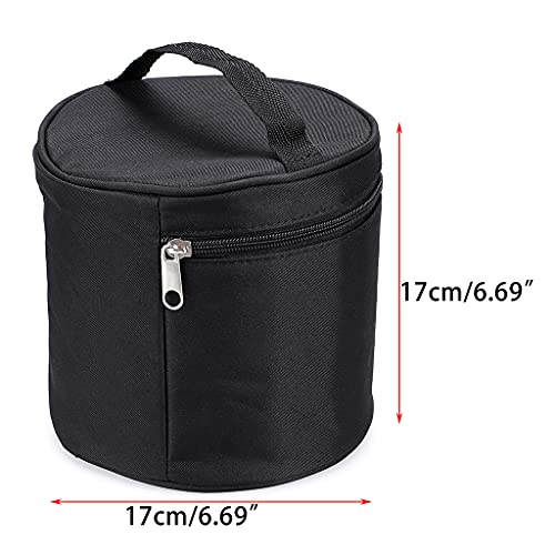BTSKY Multifunction Marker Case - Zippered Canvas Pen Bag Pencil Case Stationary Storage for 80 Markers, Black (NO Compartments Inside)