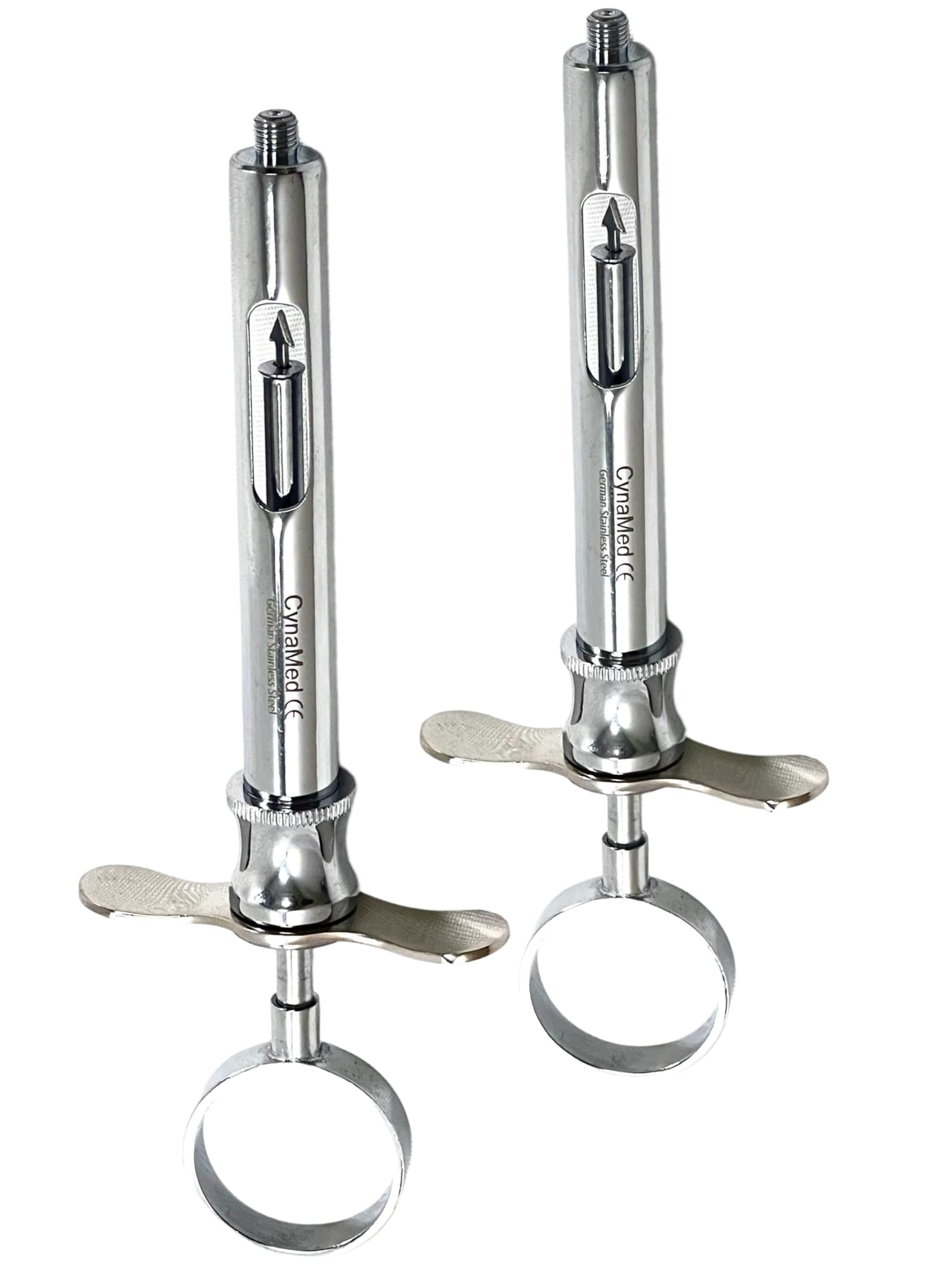 5 PREMIUM ASPIRING DENTAL SYRINGES 1.8mL ANESTHETIC ONE RING WITH FINGER RESTS SURGICAL DENTAL INSTRUMENTS ( CYNAMED )