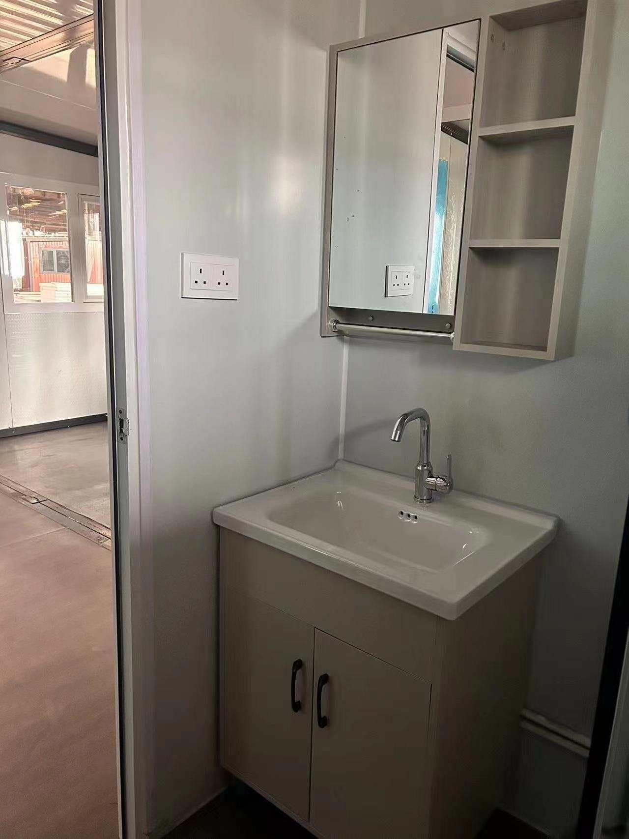 20 ft Portable, Foldable, Prefab Tiny House & Affordable Mobile Home Perfect for Hotels, Offices, Shops, Villas & Warehouses. Includes Restroom and Wet-Dry Bathroom Saperation (Customisable).