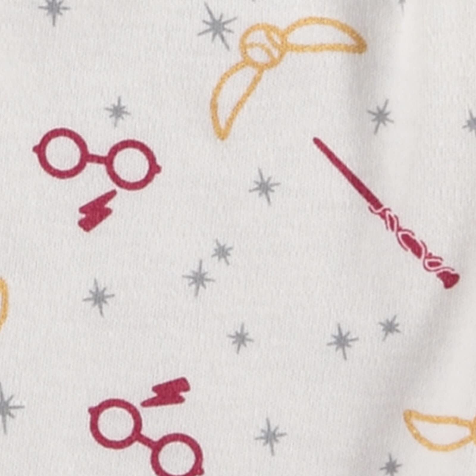 Harry Potter Newborn Baby Girls Short Sleeve Bodysuit Pants and Headband 3 Piece Outfit Set White 0-3 Months