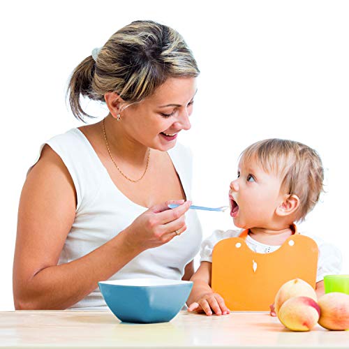 Best First Stage Baby Infant Spoons, 5-Pack, Soft Silicone Baby Spoons Training Spoon Gift Set For Infant