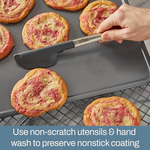 All-Clad Pro-Release Nonstick Baking Pan 9x13 Inch Oven Safe 450F Half Sheet, Cookie Sheet, Muffin Pan, Cooling & Baking Rack, Round Cake Pan, Loaf Pan, Baking Pan Grey