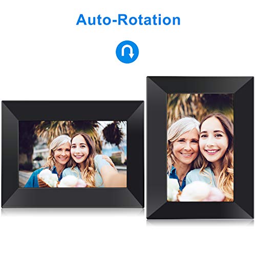 Feelcare Digital WiFi Picture Frame 8 inch, Send Photos or Videos from Anywhere, 16GB Storage,1280x800 IPS HD Display,Touchscreen for Easy Navigation