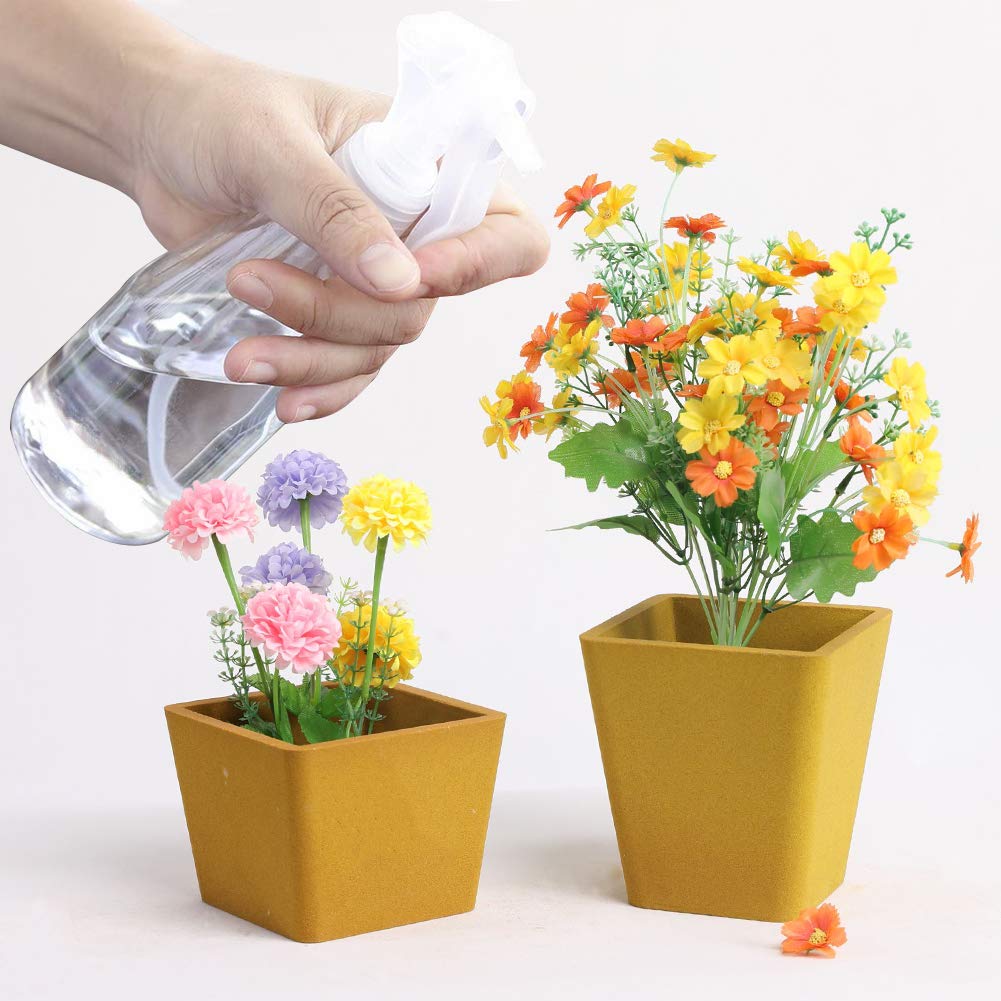 3 Pack Empty Spray Bottle, 200ml Clear Plastic Spray Bottle Refillable Trigger Sprayer, Plant Mister for Cleaning Solutions, Hair Care, Essential Oils