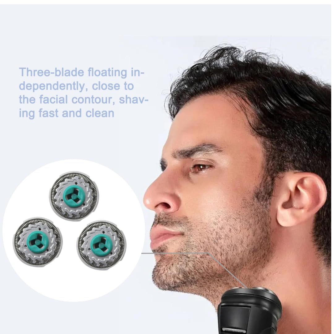 SH90 Replacement Blades for Philips Norelco Series 9000 Shaver,Men's Electric Shaver Replacement Heads Compatible with Phillips 8000 Series and Star Wars(SW9700,SW6700),3-pk