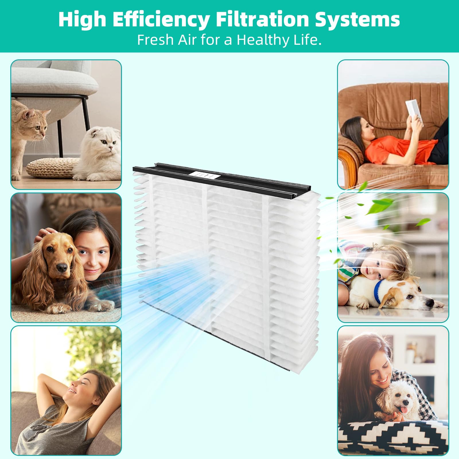 210 Replacement Filter for AprilAire Whole House Air Purifiers - MERV 11,filter Air & Dust,20x25x4 Air Filter (Pack of 1)