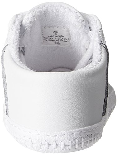 Baby Deer White Leather Saddle Oxford Crib Shoe, Infant, Unisex, Sz 0
