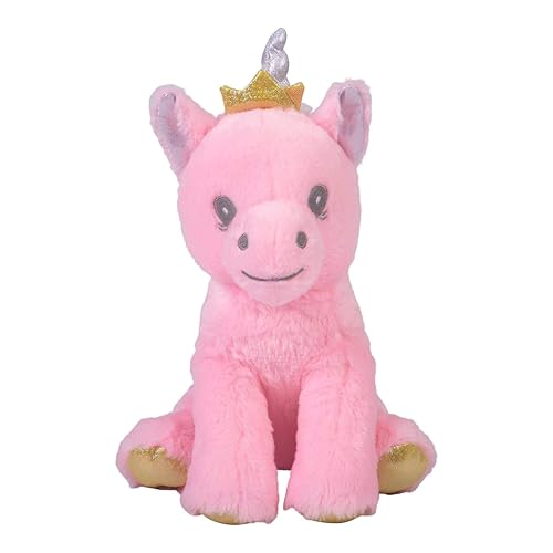 Sammy & Lou Tiara Princess 4-Piece Baby Nursery Crib Bedding Set for Girls, Includes Quilt, Fitted Crib Sheet, Crib Skirt, and Plush Toy