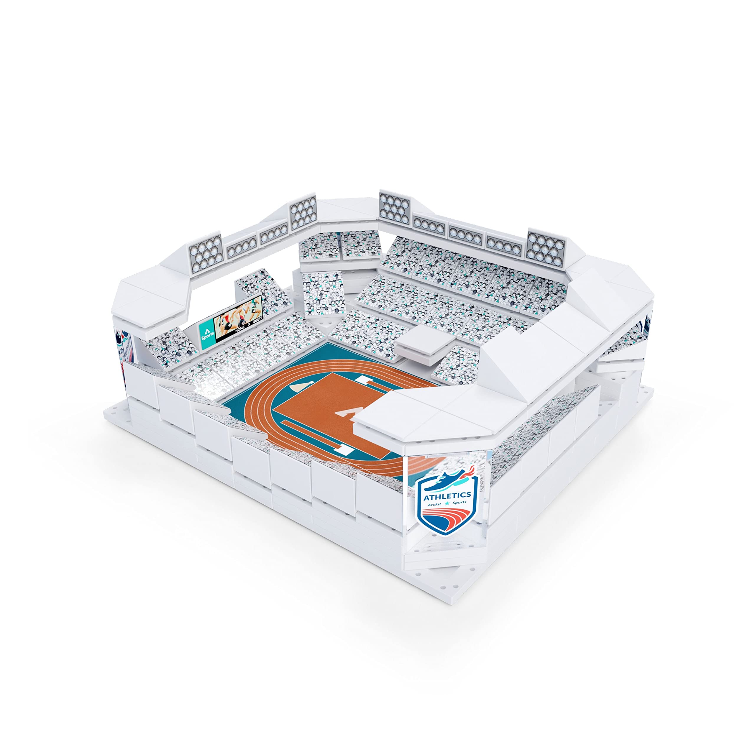 Arckit Stadium Volume 1 Scale Model Building Blocks Kit, STEM Educational Toy, Architecture for Kids, Unique Gift for Adults & Kids